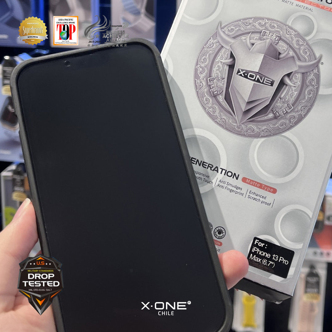 Lámina Antishock 7H Mate para iPhone X-ONE® Ultraresistente — X-ONE® Chile